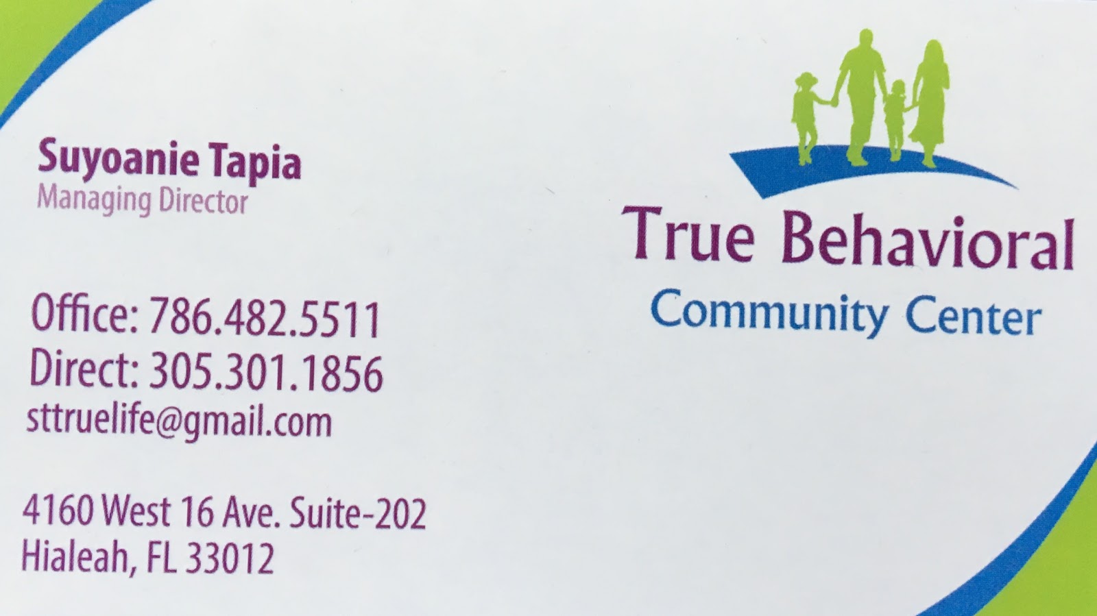 True Behavioral Community Center » Establishment in Doral FL